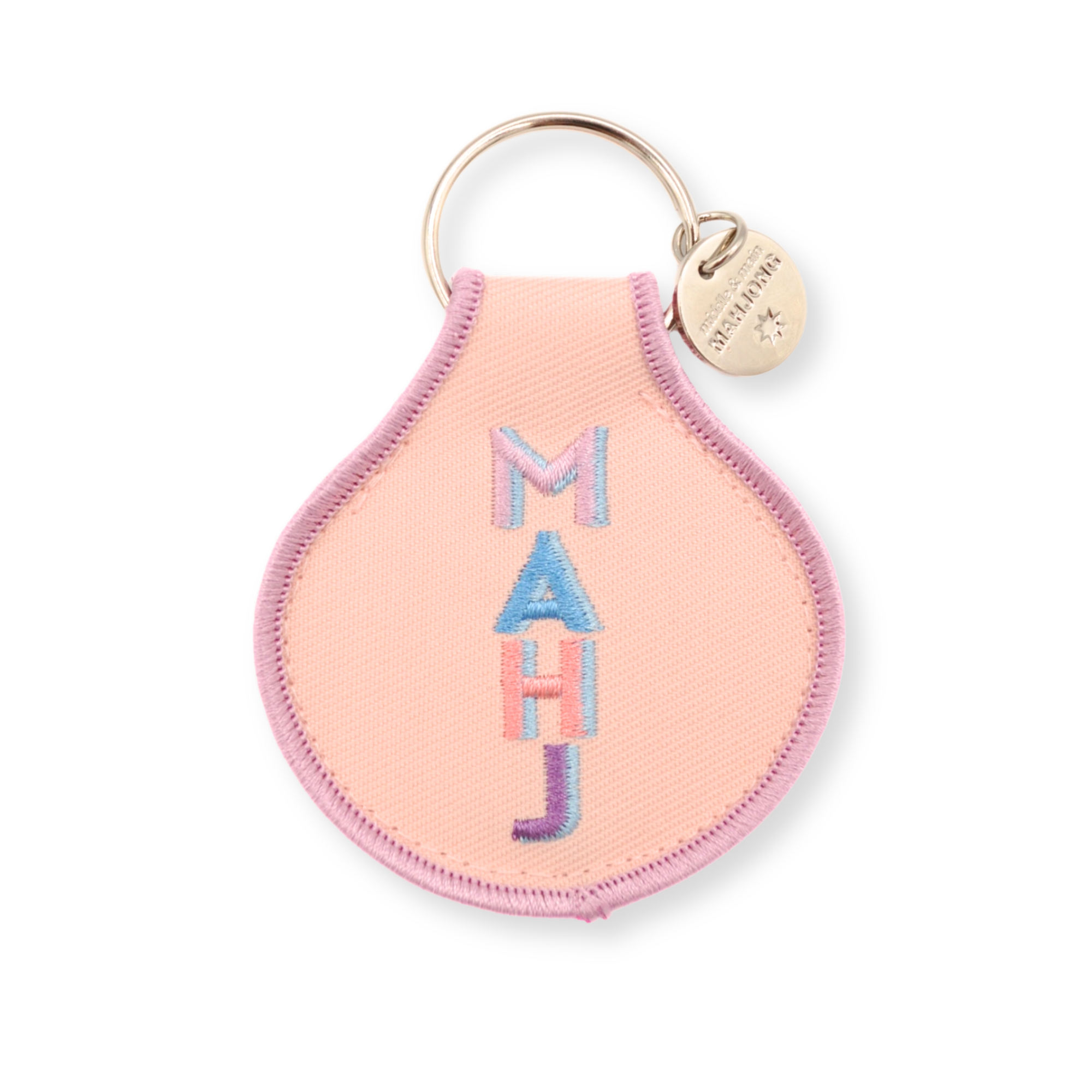MAHJ Embroidered Keychain – Middle and Main Mahjong