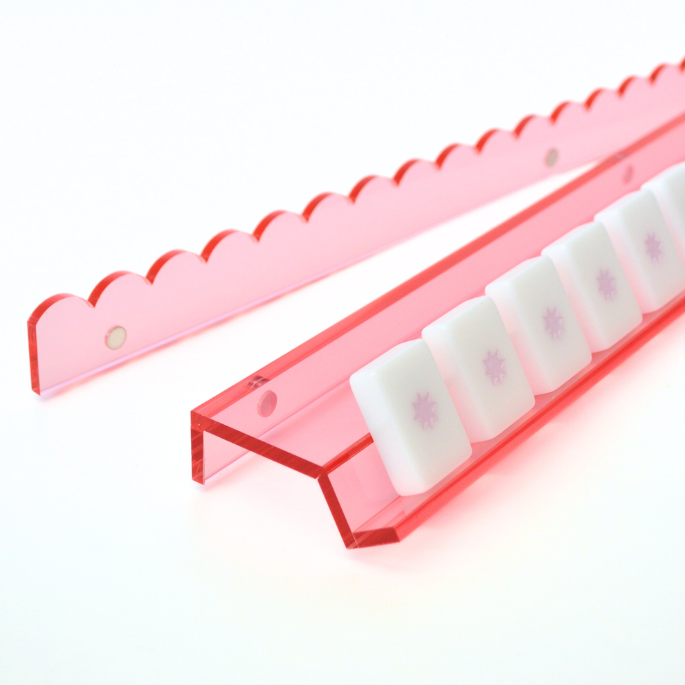 La Vie En Rose Mahjong Rack and Pusher, Set of 4 – Middle and Main Mahjong